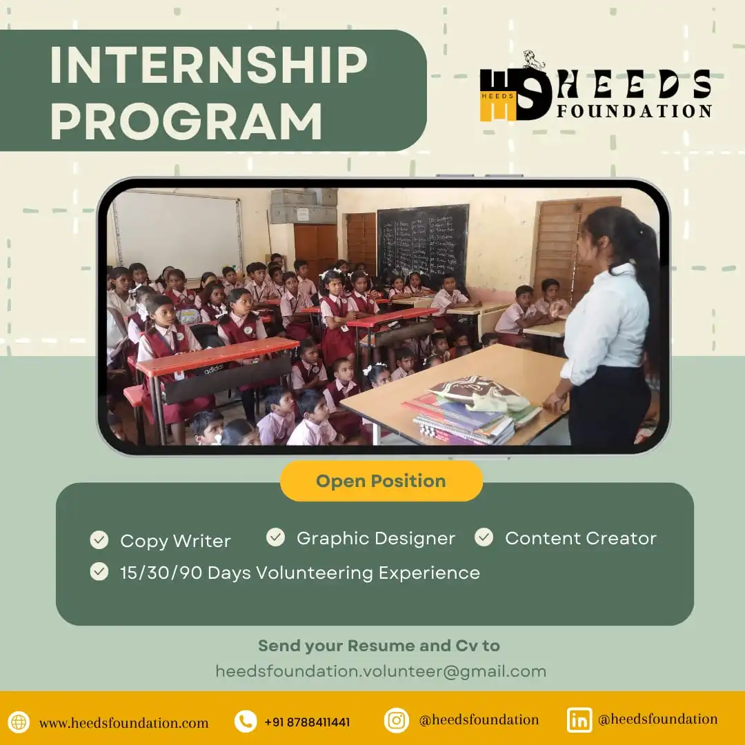 Heeds Foundation - Volunteer, Make a Difference, Create an Impact